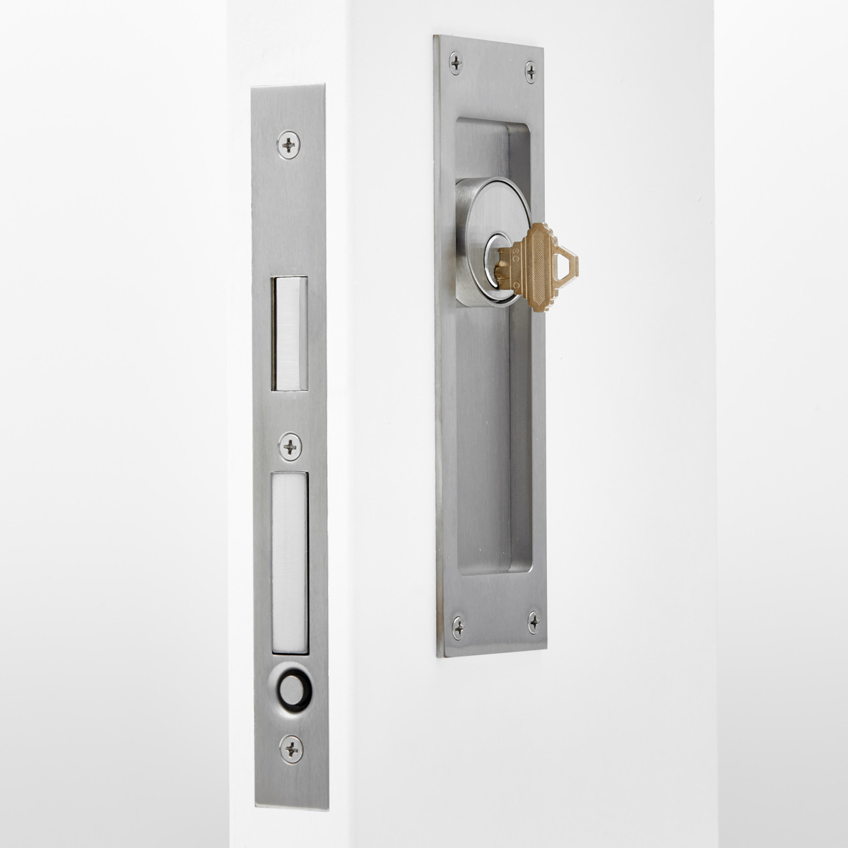 C-90L-CC Double Security Lock & Edge Pull Set