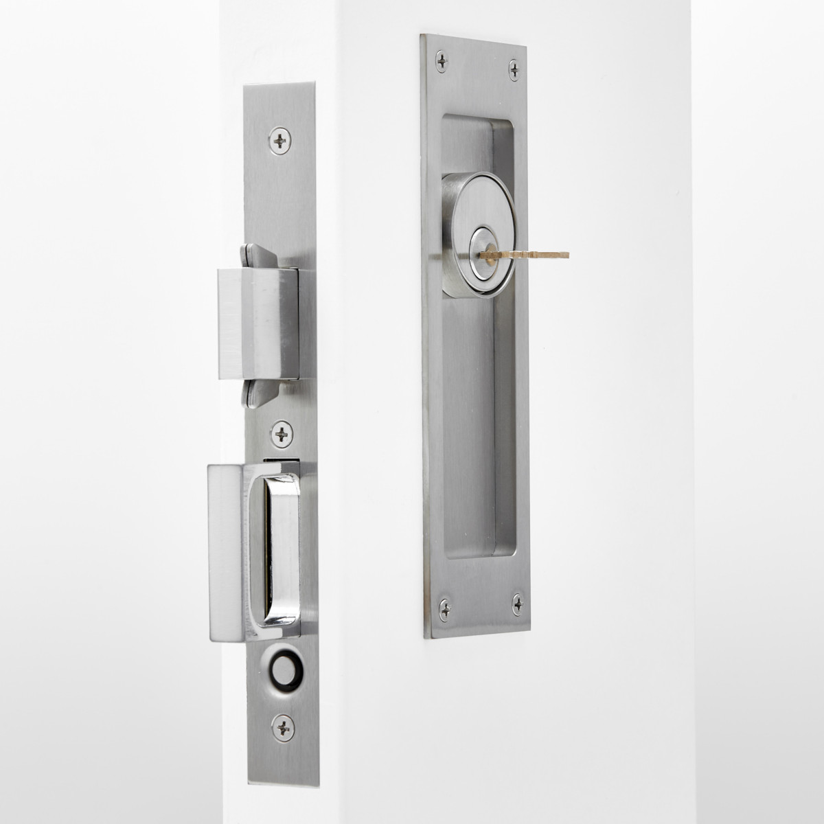 C-90L-CC Double Security Lock & Edge Pull Set
